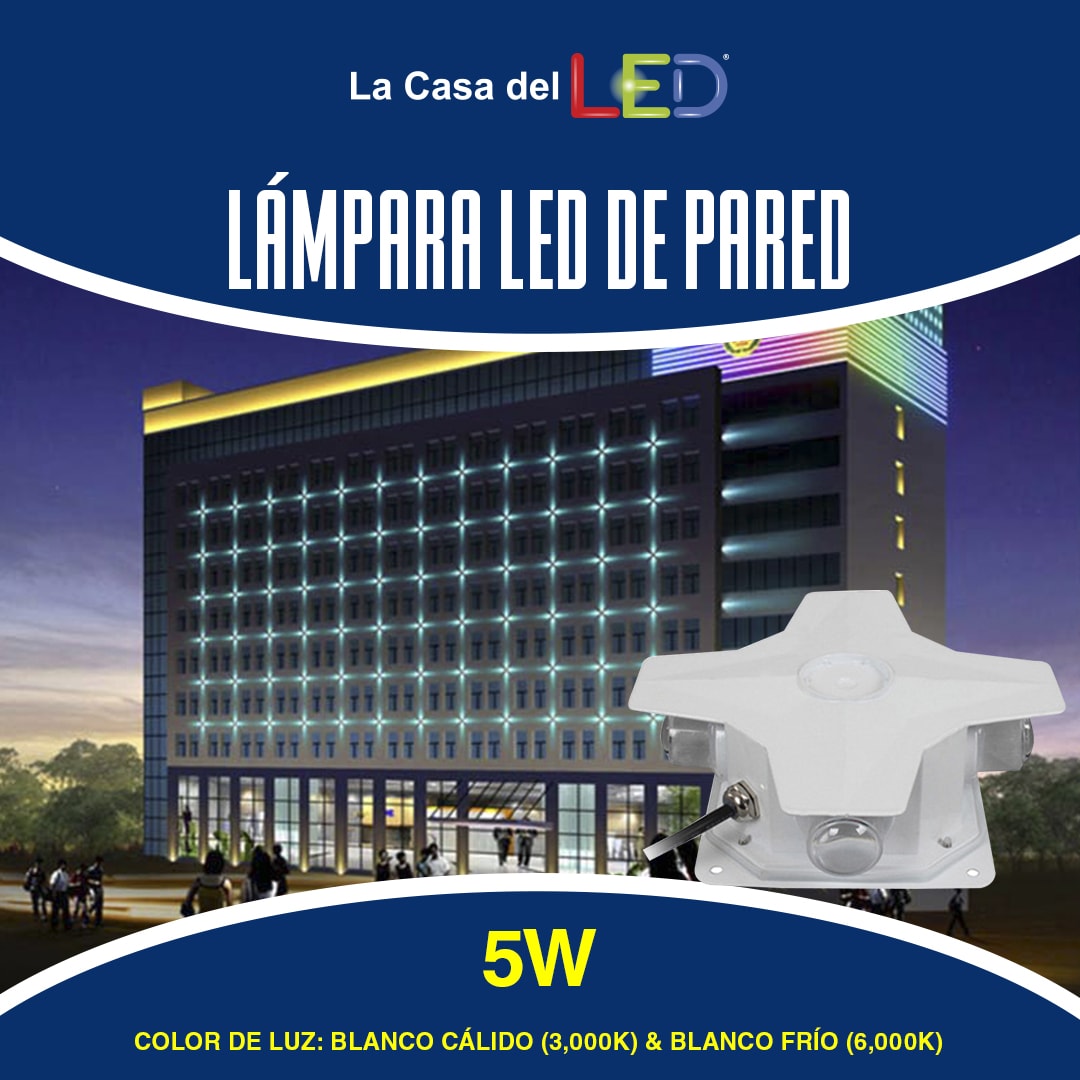 La Casa del LED LAMPARAS LED DE PARED 5W — La Casa del LED